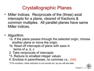 Crystallographic planes | PPT