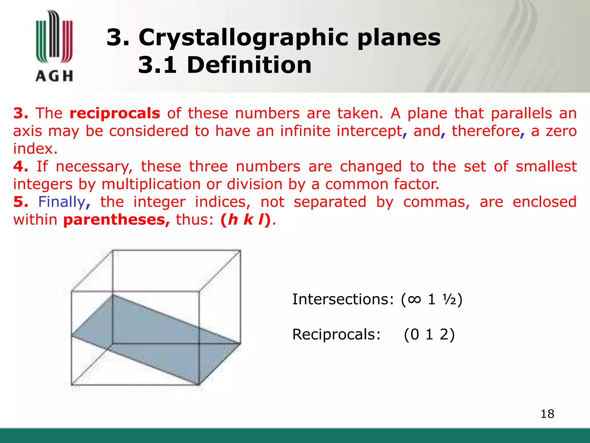 Crystallographic planes and directions | PPTX