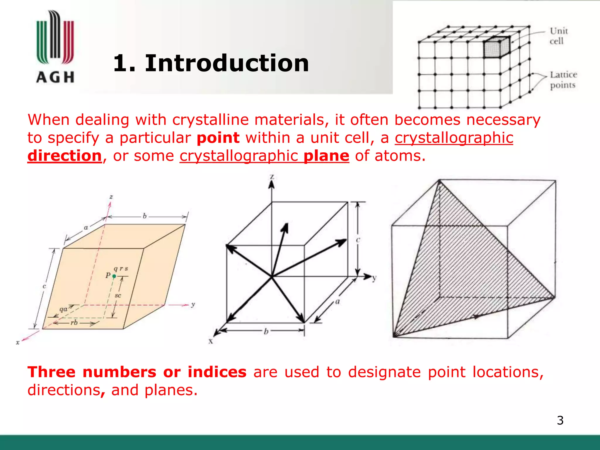 Crystallographic planes and directions | PPTX