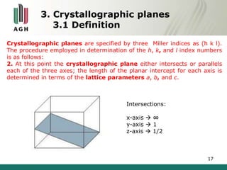 Crystallographic planes and directions | PPTX
