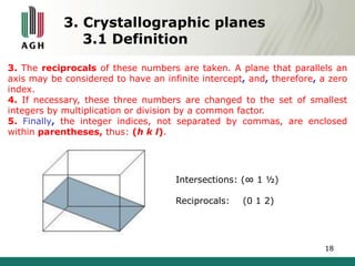 Crystallographic planes and directions | PPTX