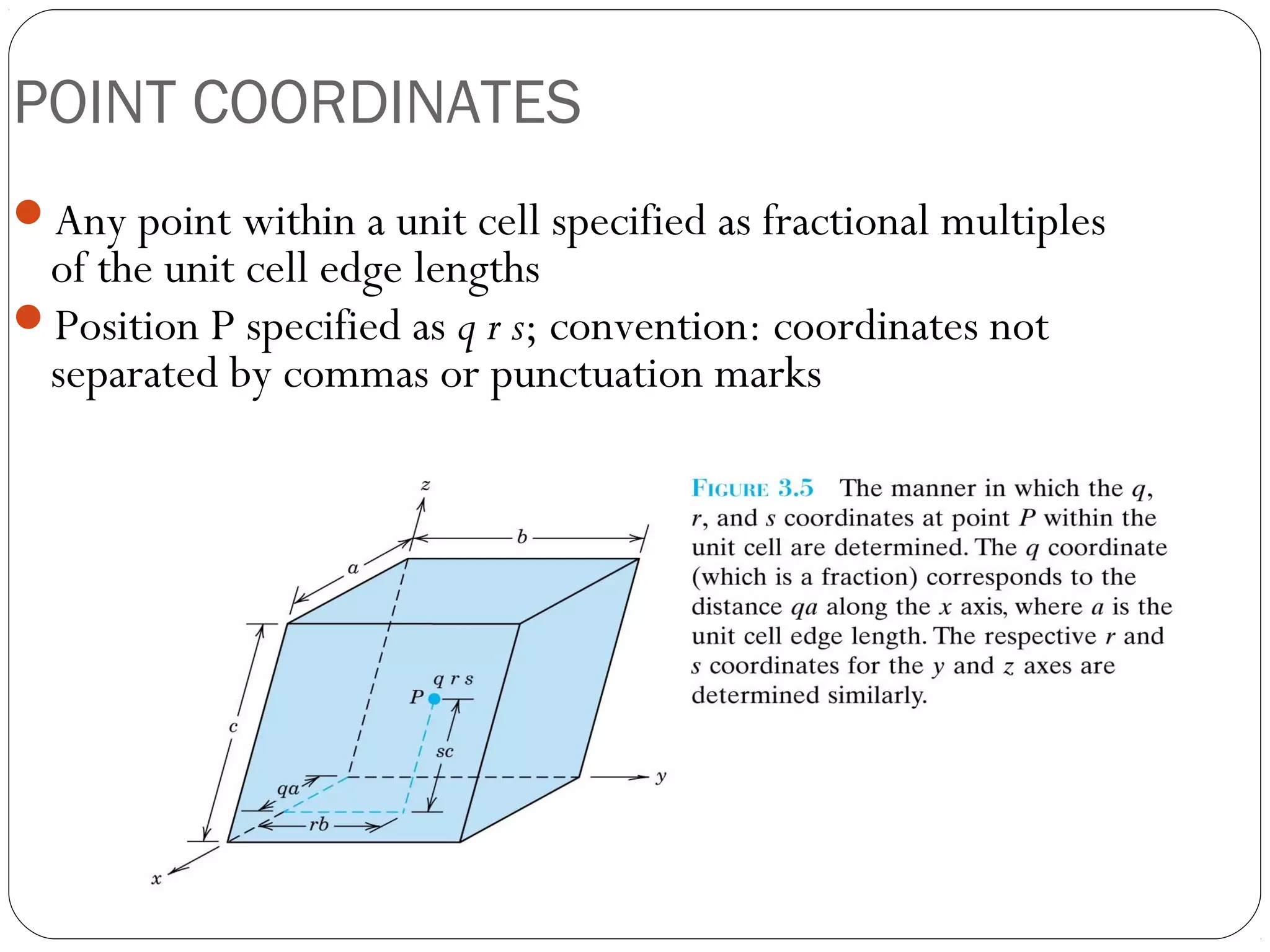 Crystallographic points, directions & planes | PPT