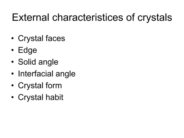 An Introduction to Crystallography | PPTX | Chemistry | Science