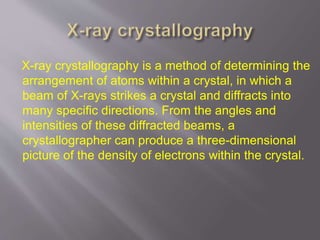 Crystallography | PPTX | Chemistry | Science