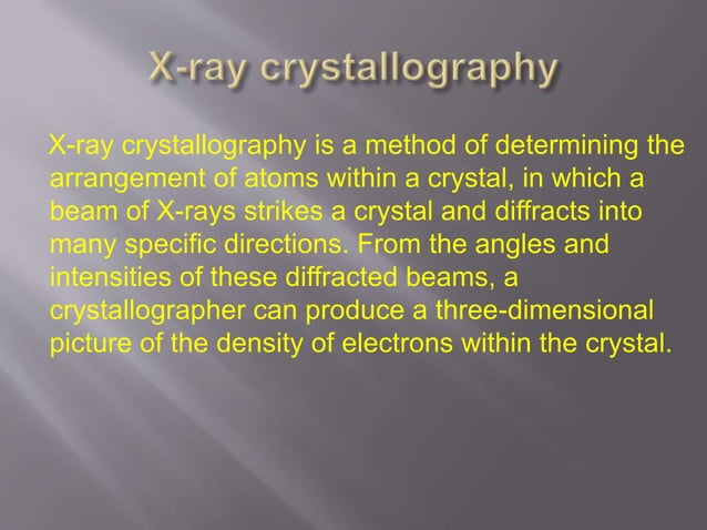 Crystallography | PPT