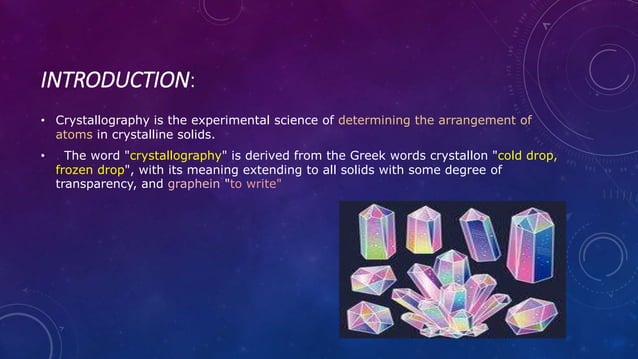 Crystallography amirtham | PPTX | Chemistry | Science