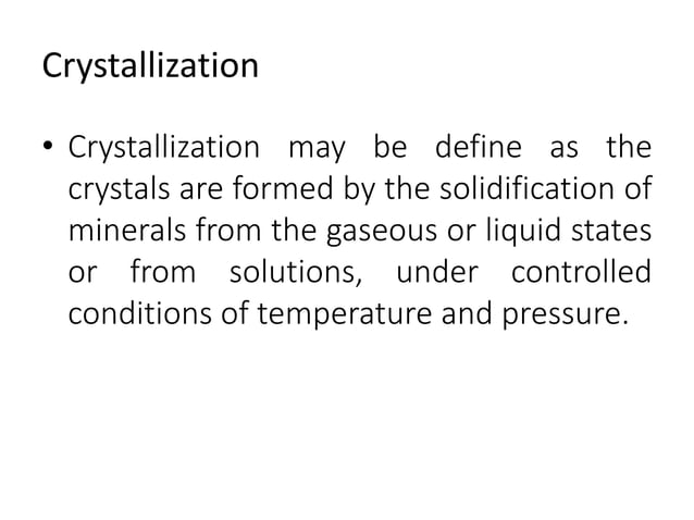 Crystallography and elements of crystal | PPTX | Chemistry | Science