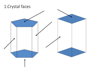 Crystallography and elements of crystal | PPTX