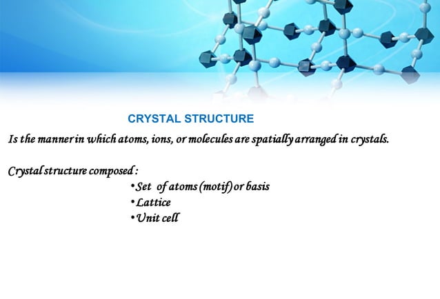 Crystallography | PPT | Chemistry | Science
