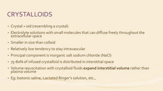 Crystalloid | PPTX