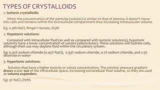 Crystalloid | PPTX