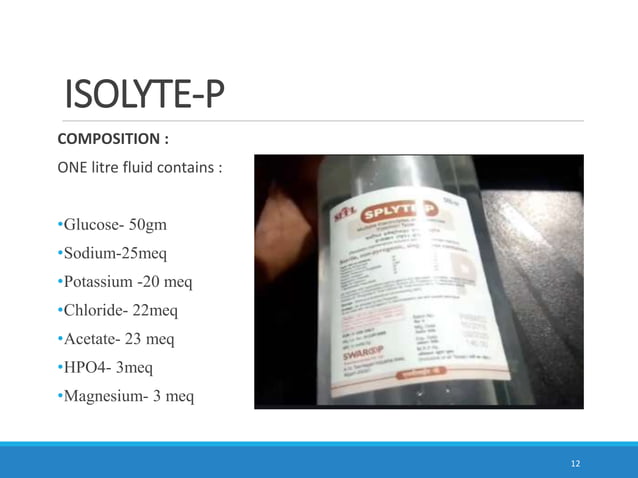 isolyte and preperations | PPTX