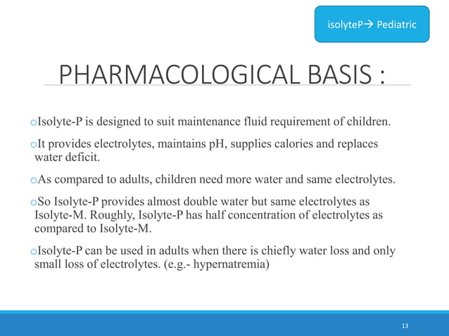 isolyte and preperations | PPTX
