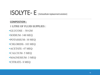 isolyte and preperations | PPTX