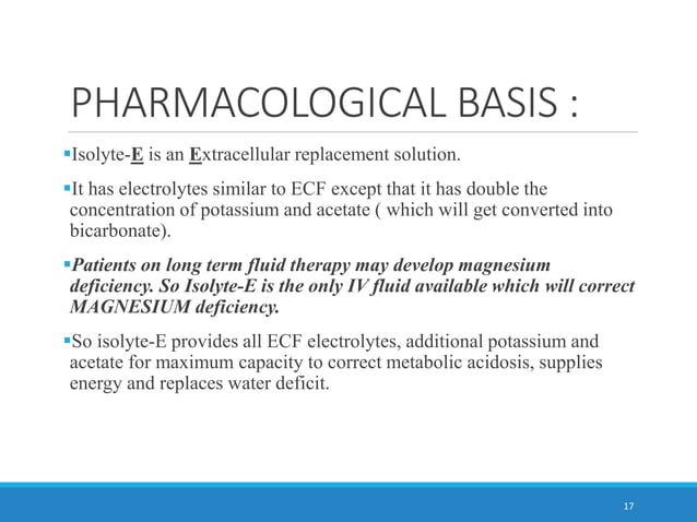 isolyte and preperations | PPTX