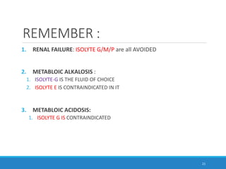 isolyte and preperations | PPTX