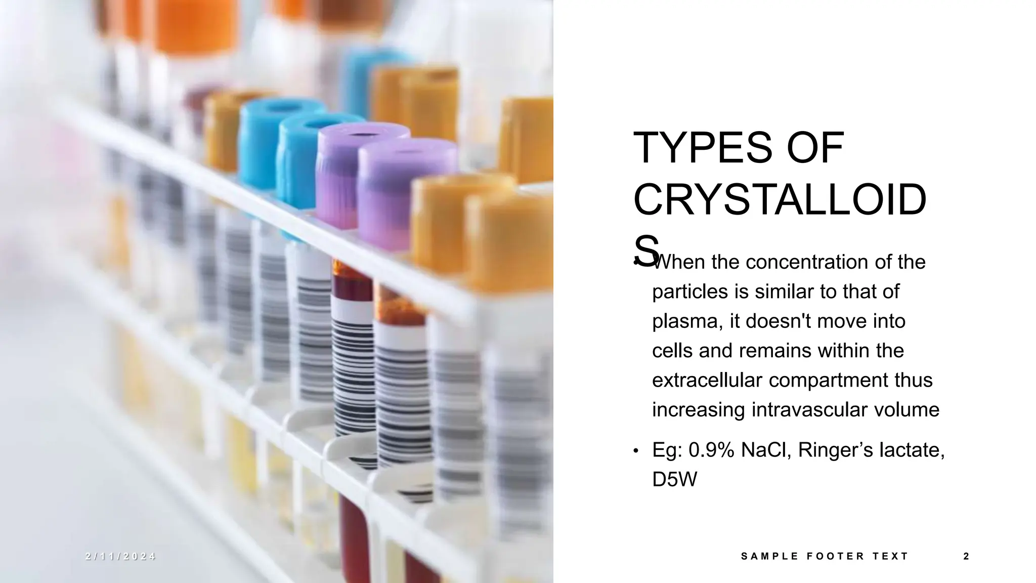 Crystalloids iv fluids management anaesthesia | PPT | Free download