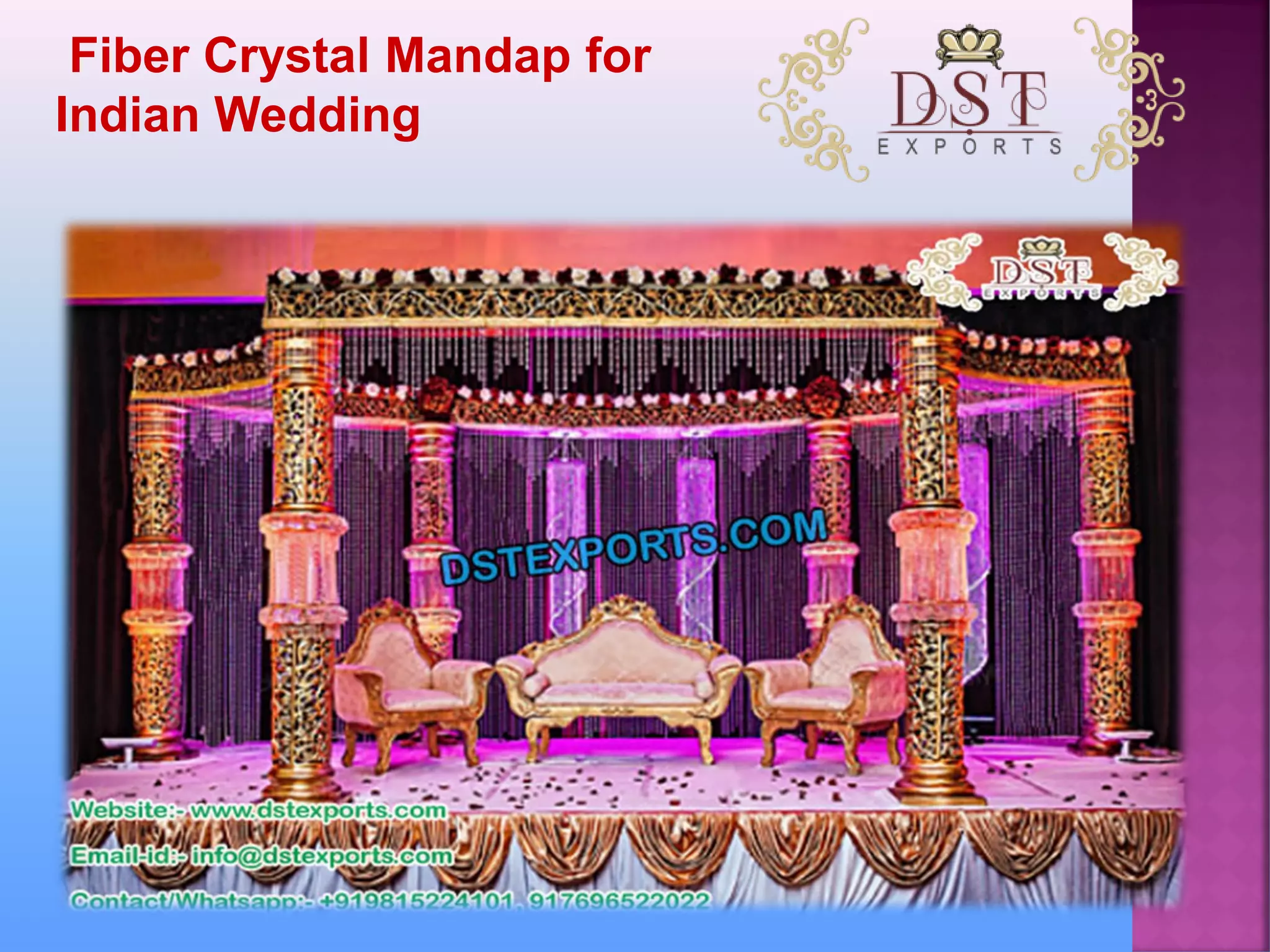 Crystal mandap decoration | PDF | Wedding | Personal Celebrations ...