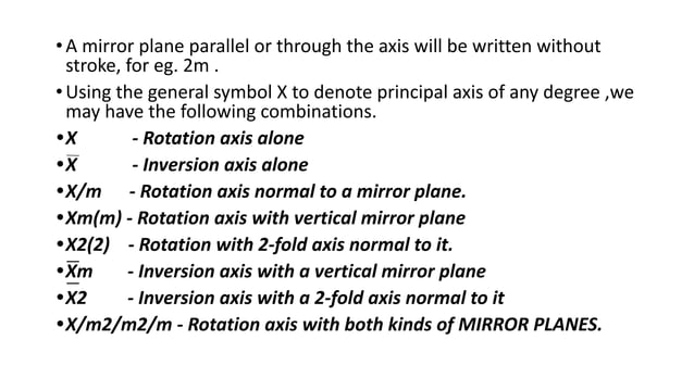 Crystal notation - HM symbol and Schoenflies notation | PDF