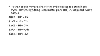 Crystal notation - HM symbol and Schoenflies notation | PDF