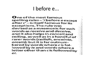 Crystal on spelling | PPTX