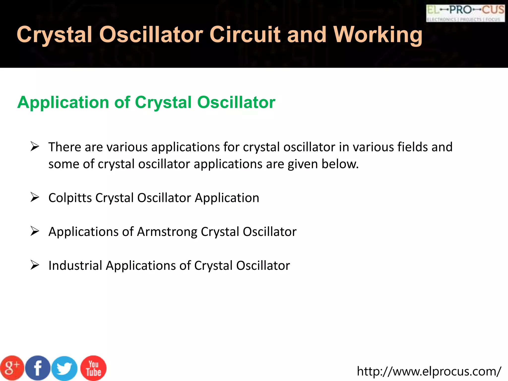 Overview of Crystal Oscillator Circuit Working and Its Application | PPTX | Science