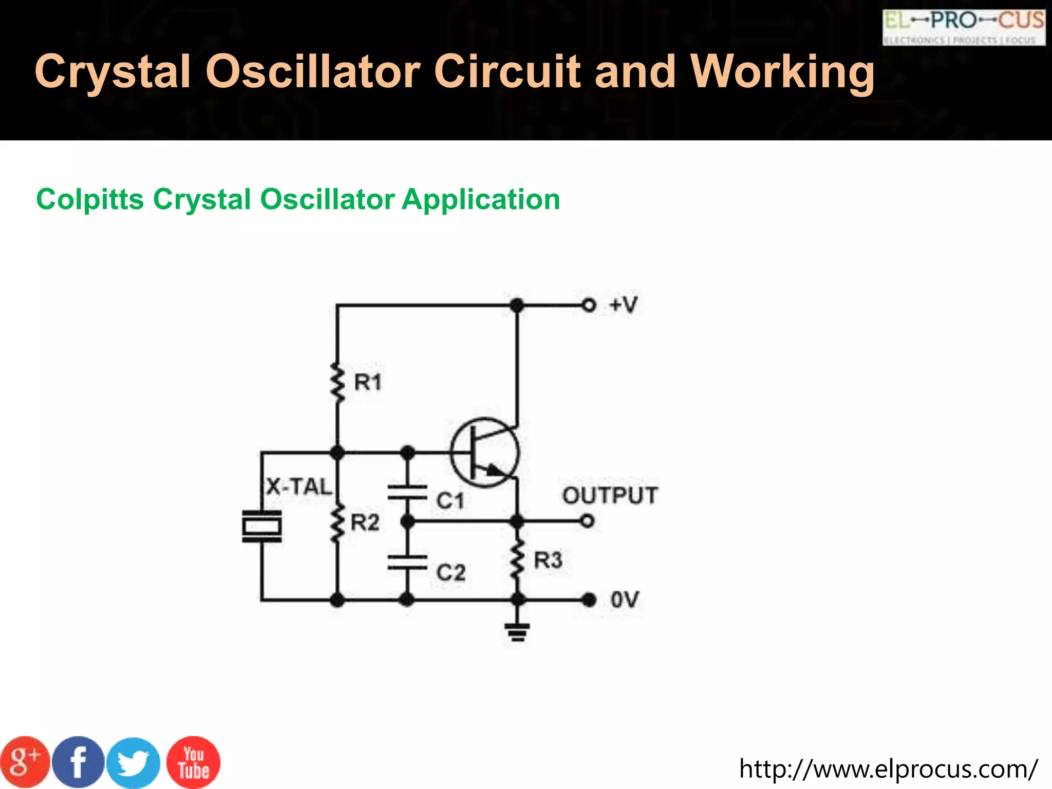 Overview of Crystal Oscillator Circuit Working and Its Application | PPTX