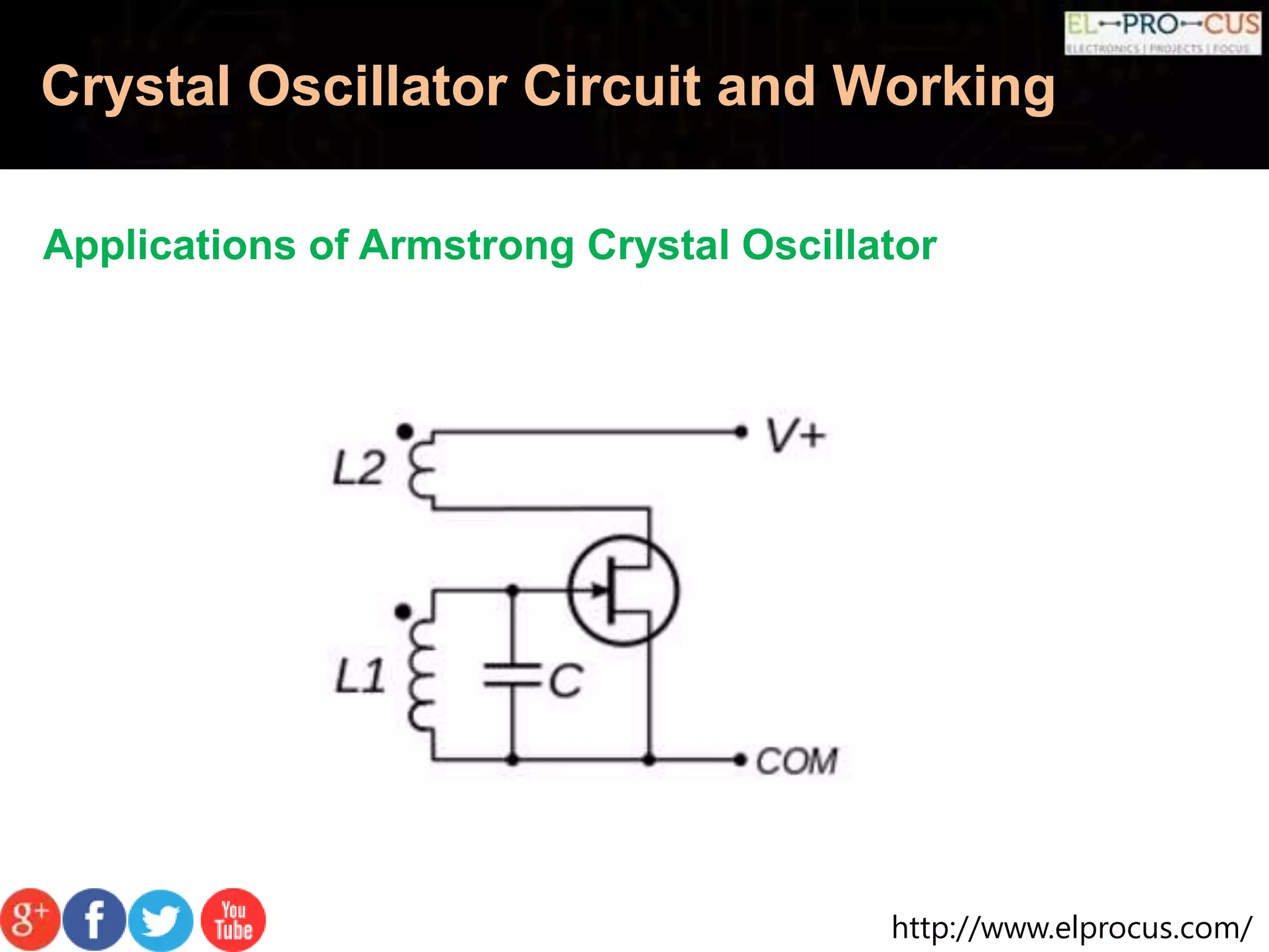 Overview of Crystal Oscillator Circuit Working and Its Application | PPTX