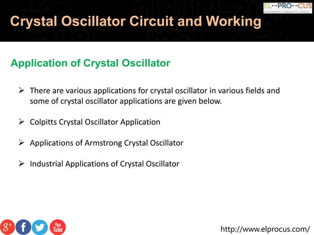Overview of Crystal Oscillator Circuit Working and Its Application ...