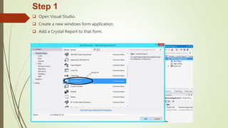 Crystal report | PPTX