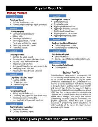 Crystal report 1 (jun oct 2013) | PDF | Business Administration | Business