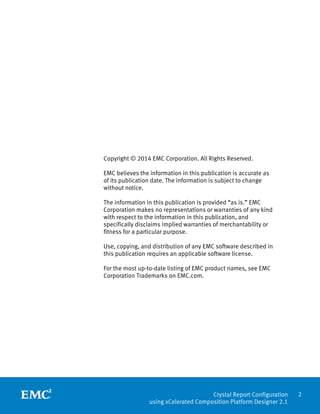 Crystal Report Configuration Using xCP Designer 2.1 | PDF | Desktop Publishing | Computer ...