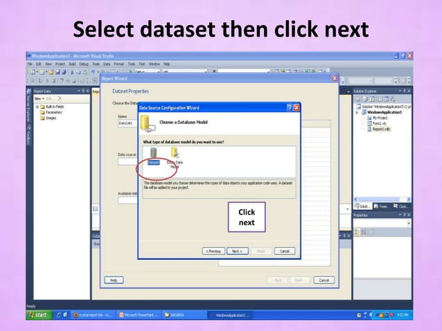 Crystal report generation in visual studio 2010 | PPT