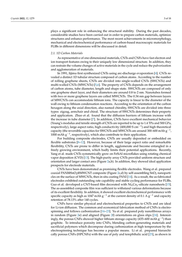 Recent developments of Carbon based anode materials | PDF