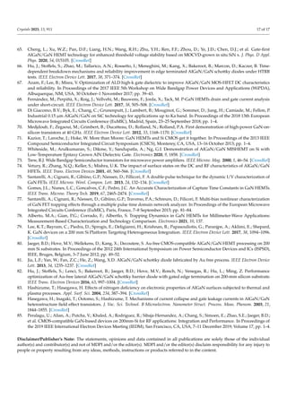 Research progress and development projpects of enhance Gan HEMTs | PDF