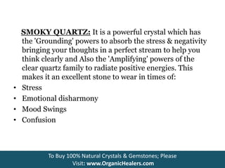 Crystals for protection against evil | PPTX | Eye and Vision Conditions ...