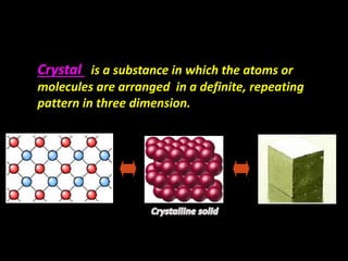 Crystal structure | PPTX