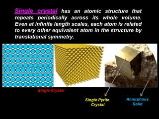 Crystal structure | PPTX