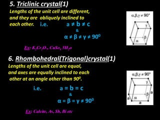 Crystal structure | PPTX