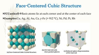 Crystal structure | PPTX