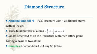 Crystal structure | PPTX