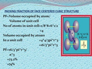 Crystal structure | PPTX