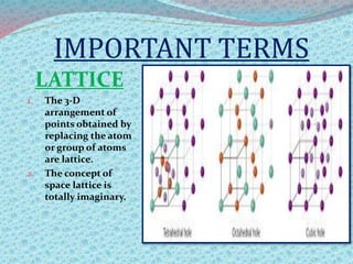Crystal structure | PPTX