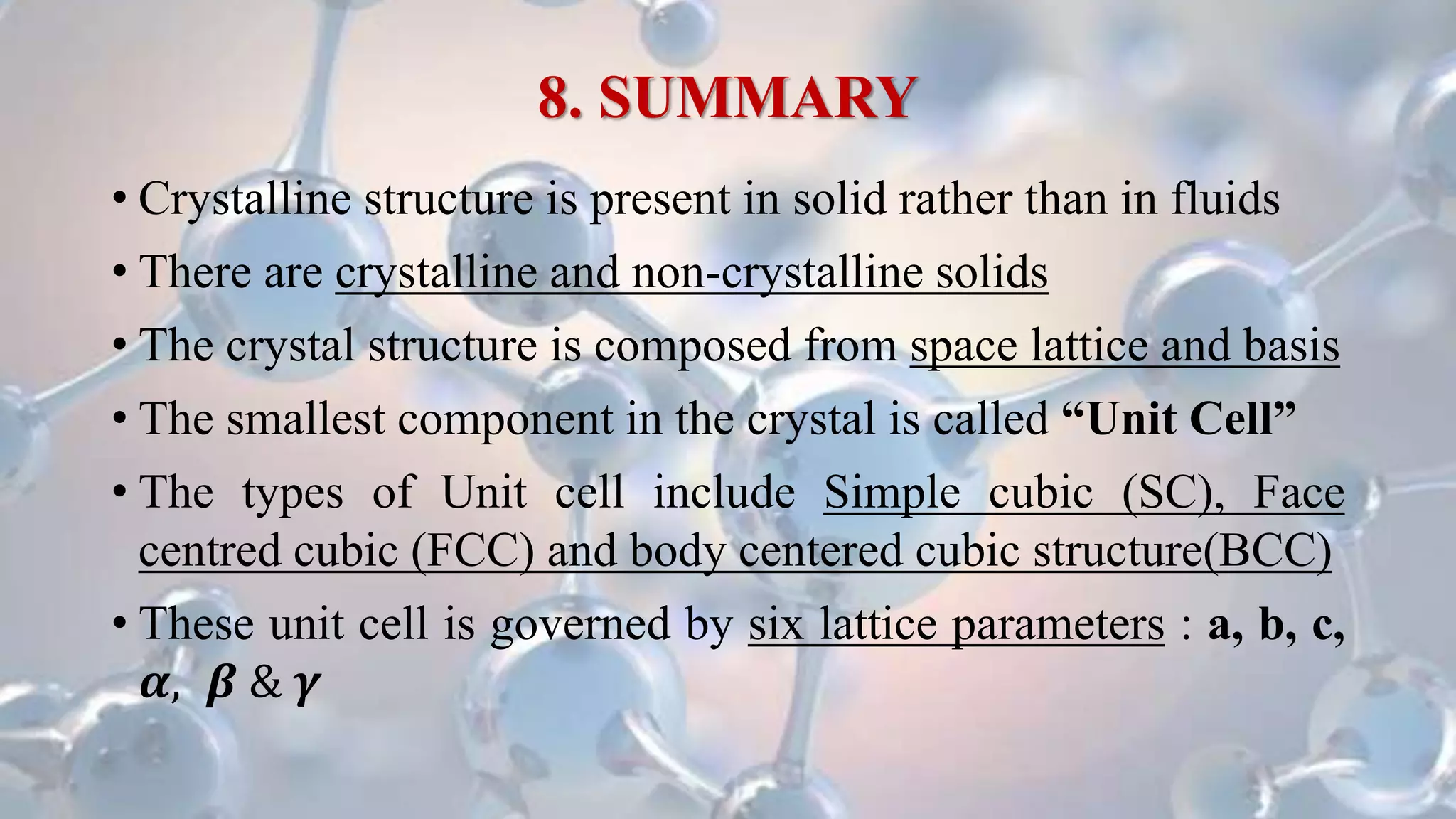 Crystal structure | PPTX