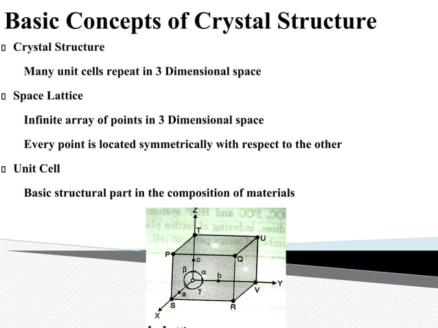 Crystal Structure - PPT.pdf | Chemistry | Science