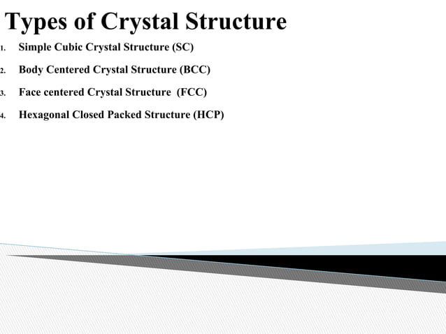 Crystal Structure - PPT.pdf | Chemistry | Science