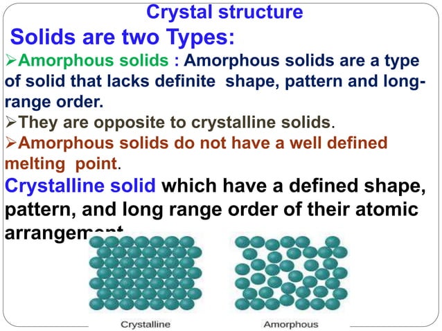 Crystal structure | PPT
