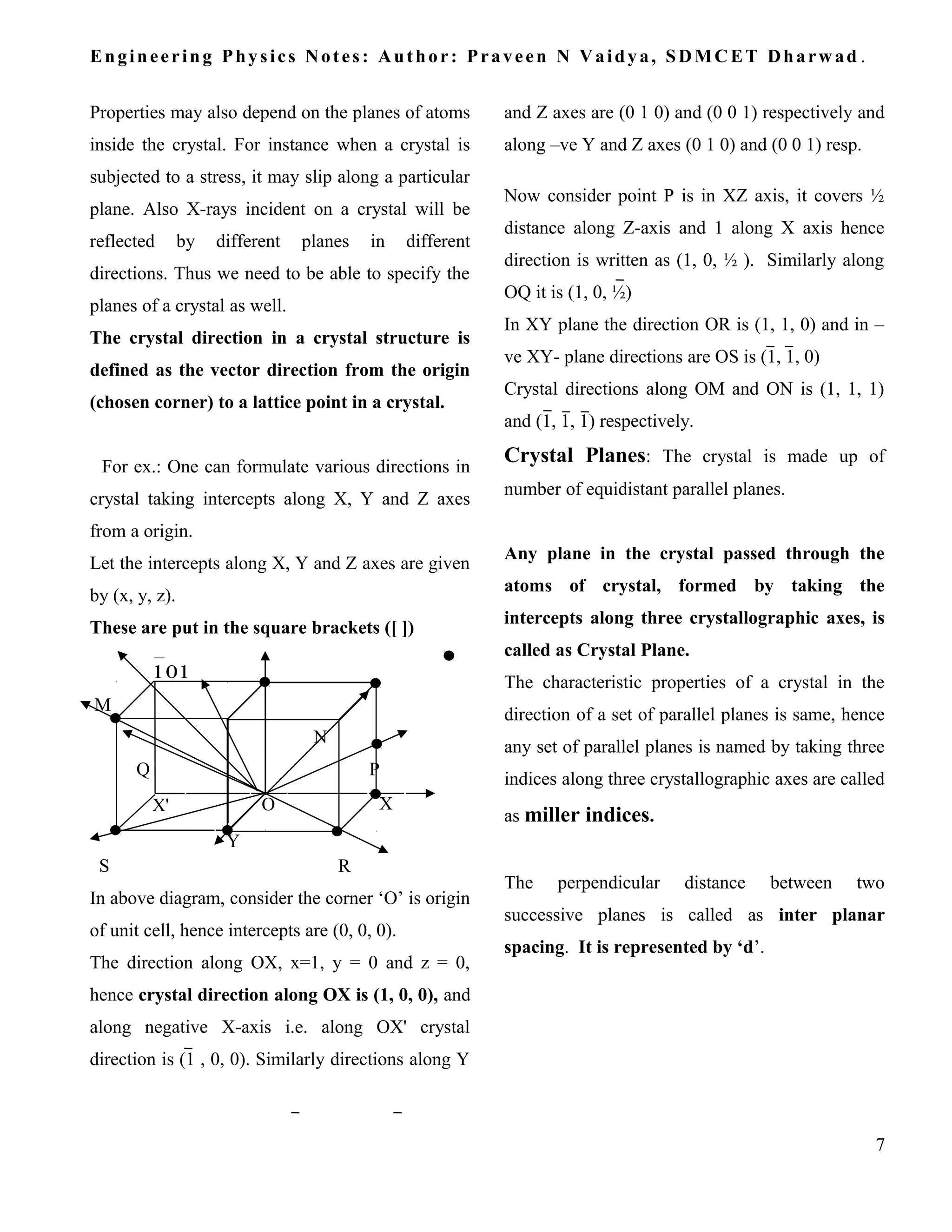 Crystal structure notes | DOC