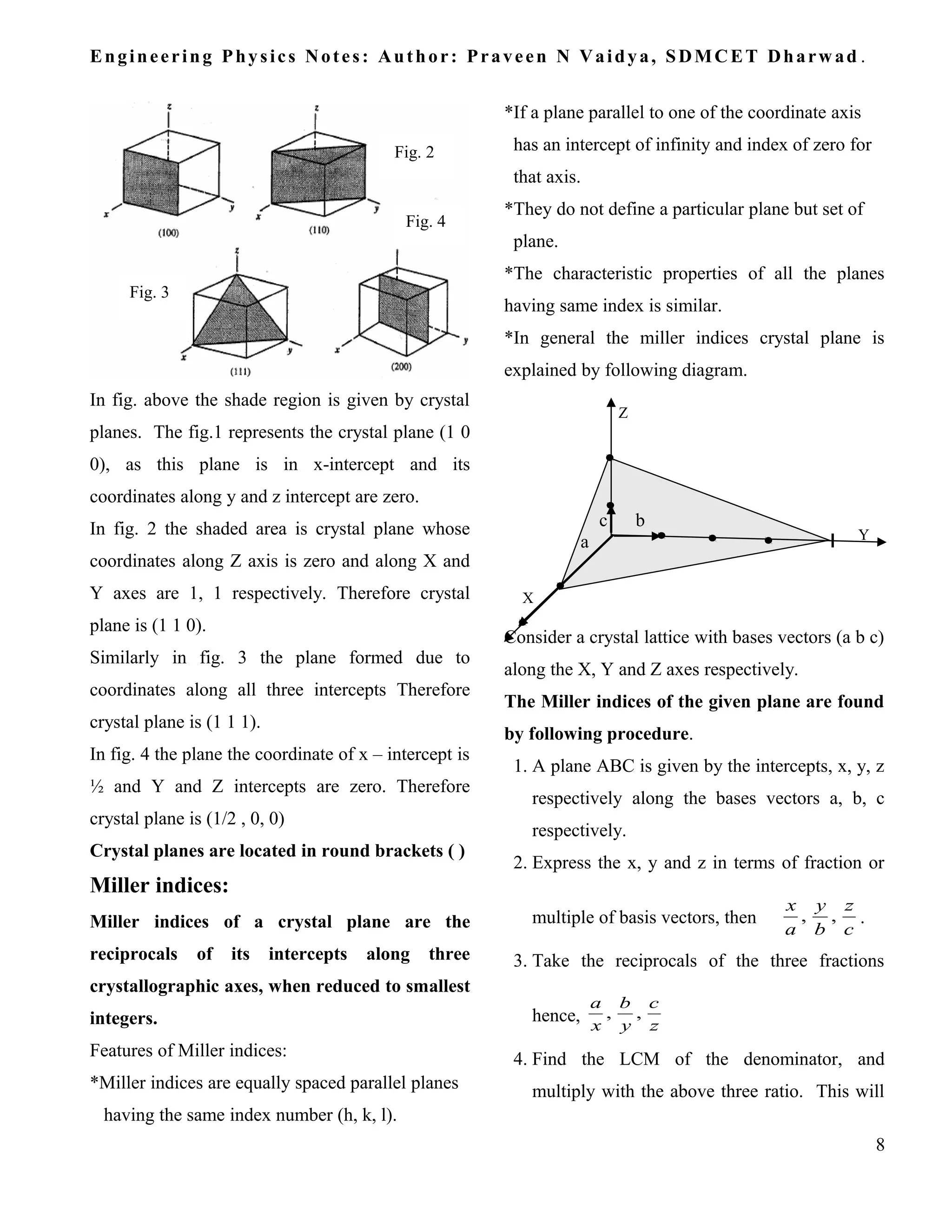 Crystal structure notes | DOC
