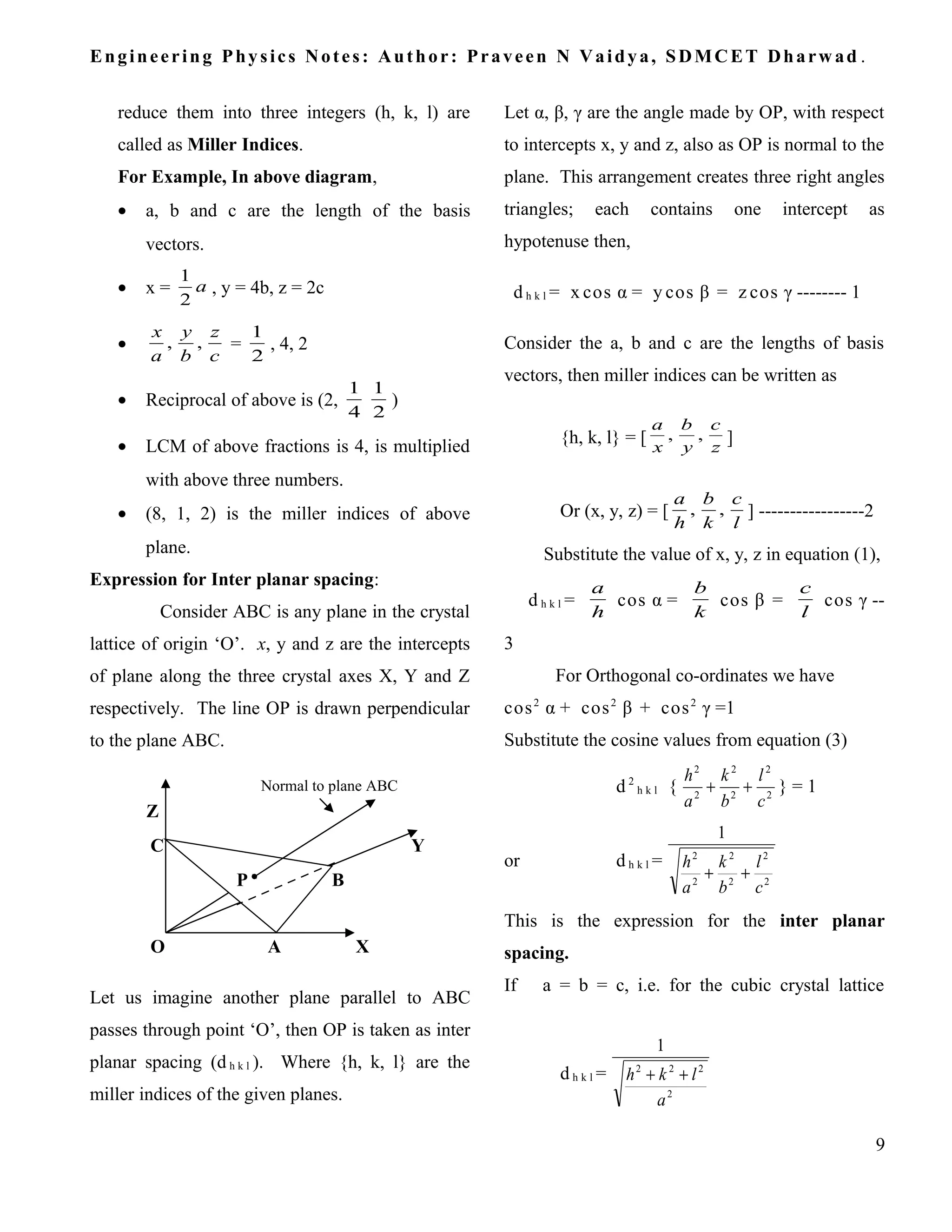 Crystal structure notes | DOC